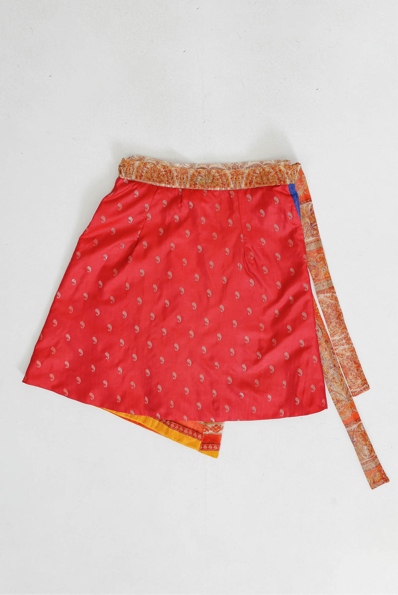 Pleated Pallu Wrap Skirt Medium – The Social Studio